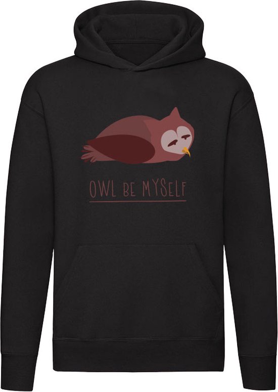 Uil Owl be myself Hoodie - nacht - rustig - zelfvertrouwen - individu ...