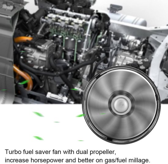 Universele Auto Luchtinlaat Turbonator Dual Fan Turbine Turbo Fan Gas ...