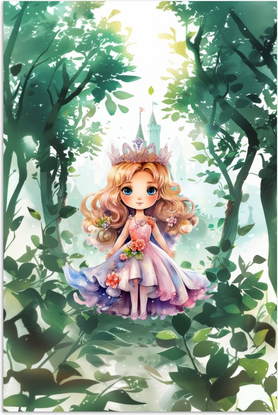 Poster 20x30 cm - Prinses - Meisjes - Kasteel - Sprookjes - Posters ...