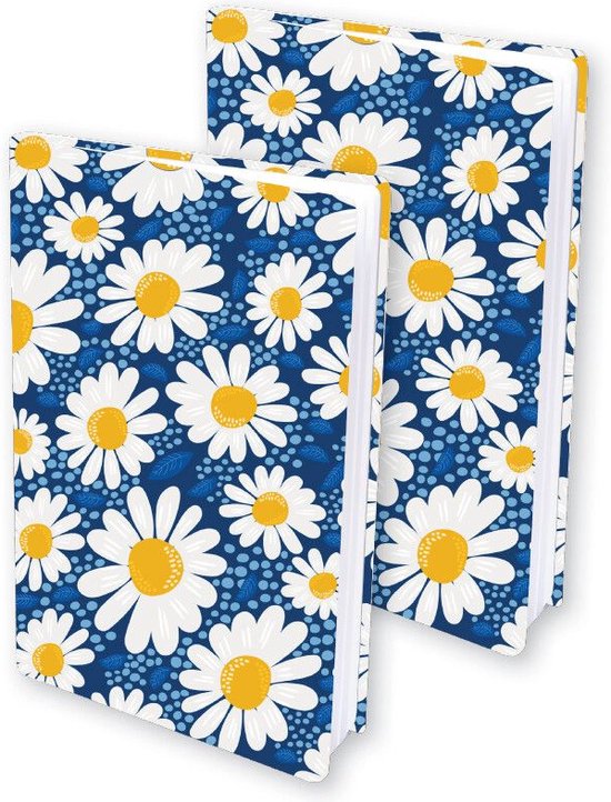 Daisies rekbare boekenkaften voor A4 boeken met harde kaft - 2 stuks | bol