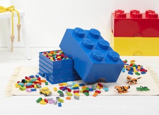 Lego - Opbergbox Brick 6 - Nylon - Geel | bol