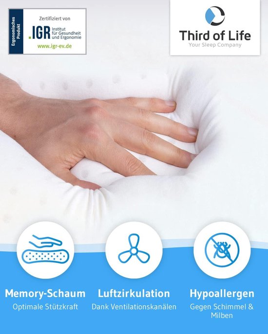 Orthopedisch Zijslaapkussen GIANFAR - Ergonomisch neksteunkussen ...