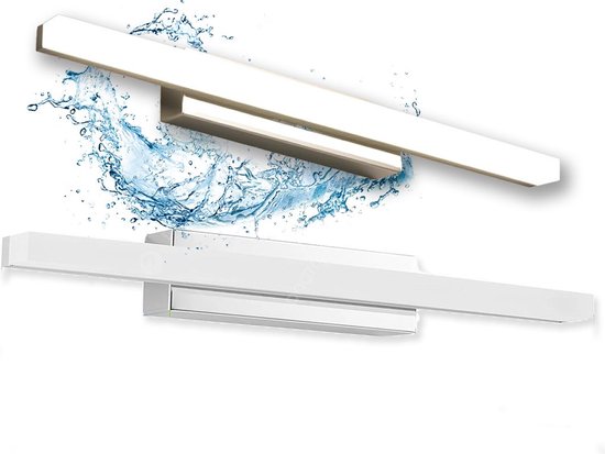 Spiegellamp badkamer - Wandlamp - Spiegelverlichting - Zilver | bol