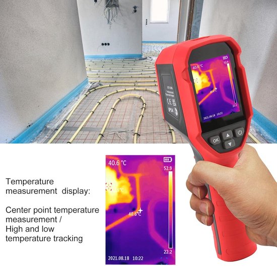 Handheld Infrarood Warmtebeeldcamera voor HVAC en Vloerverwarming -20 ...