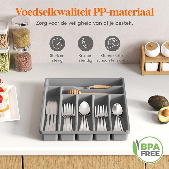 Besteklade Organizer Lade-indeling Keuken - Compact Bestek Lade ...