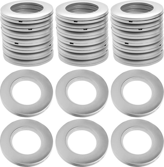 Ronde Kunststof Gordijnringen 40 Stuks - Open Ringen - Gordijn Oogjes ...