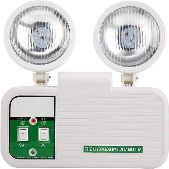 Emergency Lighting - Double Lamp Head LED with Public Places Emergency ...