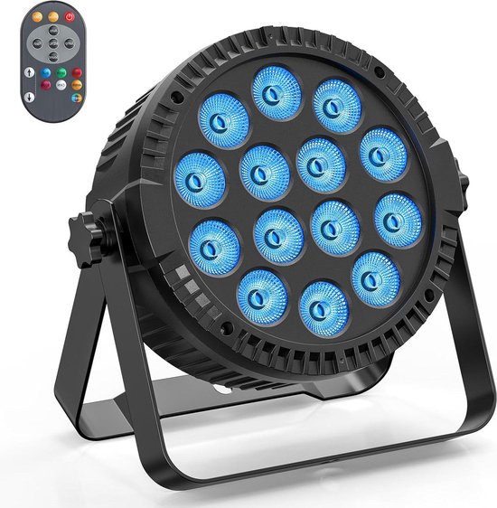 LED Podium Verlichting 14 x 6W RGBW met Afstandsbediening DMX 512 ...