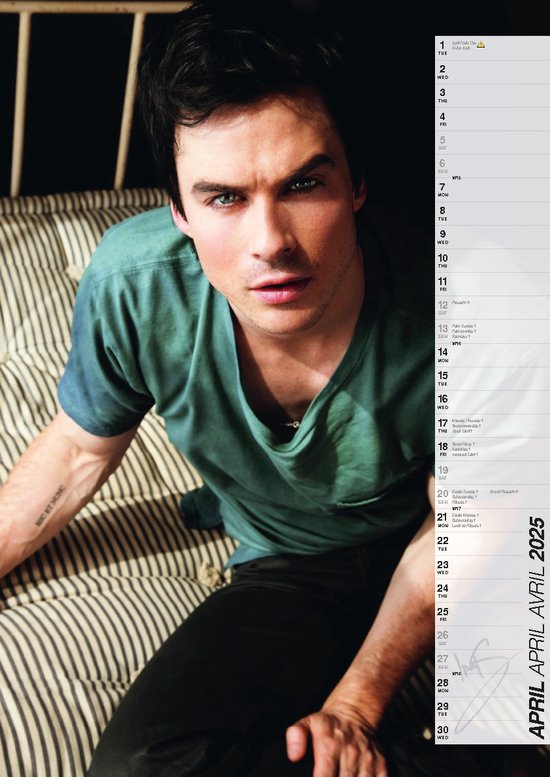 Ian Somerhalder Kalender 2025 | bol