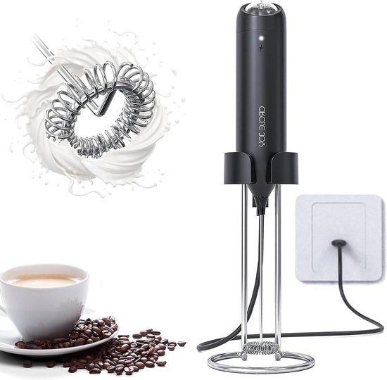 Wandgemonteerde melkopschuimer - oplaadbare handheld melkschuimer met ...
