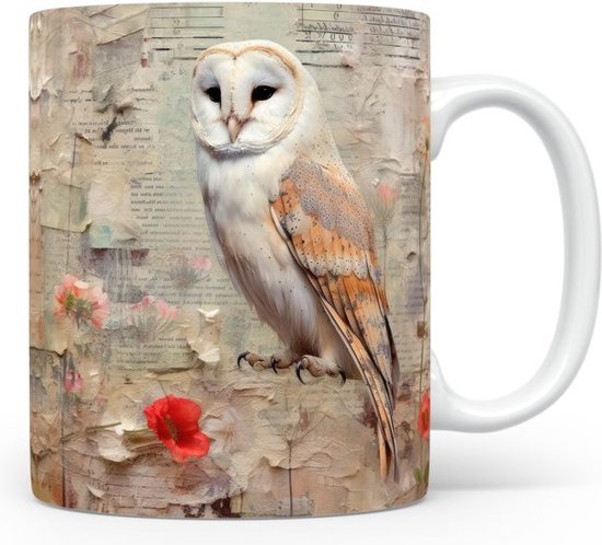 Mok met Uil Beker voor koffie of tas voor thee, cadeau voor ...