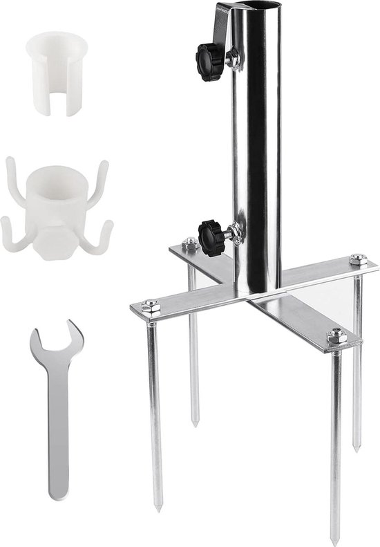 Parasolvoet Rasendorn verstelbaar - parasolstandaard grondpen Ø 29-41 ...