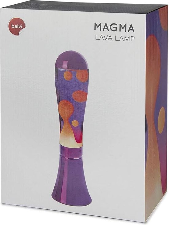 Lavalamp Magma 45 cm - Decoratieve Lava Lamptoren met Rood Lava en ...