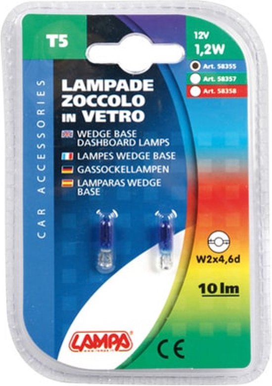 Wedge base lamp 12V 1,2W | bol