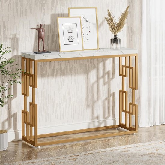 TRIBESIGNS - Modern Console Tafel - Dressoirtafel Met Geometrische ...
