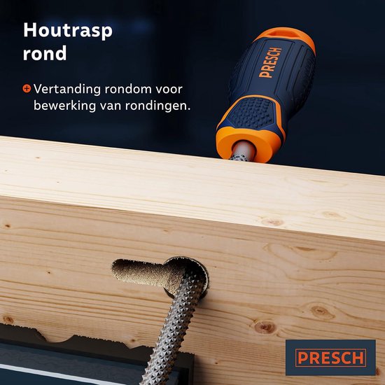 Hoogwaardige 3-delige houtrasp set - platte-stootrasp, halfronde en ...