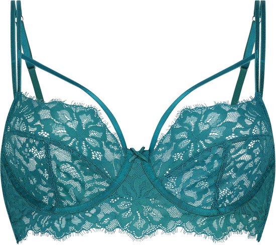 Hunkemöller Niet-voorgevormde longline beugel bh Isabella Groen B75 | bol
