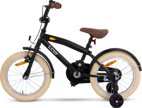 SJOEF Cruise Jongensfiets 16 inch - Kinderfiets 4, 5 & 6 jaar - Mat ...