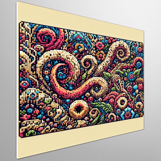 Pixel art relief schilderij | Pixelated expressions in a 3D world of ...