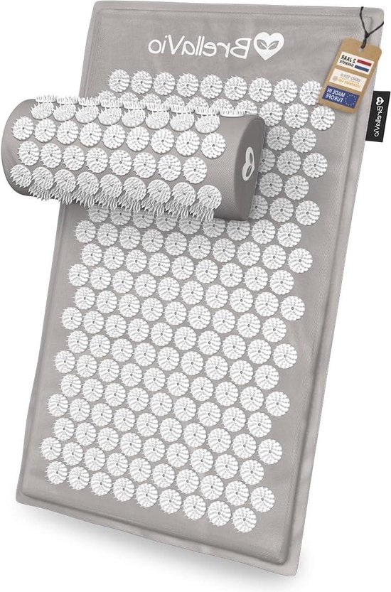 Acupunctuur Massage Mat met Kussen - Ontspanning Rug Nek Schouder Voet ...