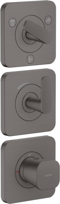 Axor Citterio C Afbouwdeel Inbouwmengkraan Geborsteld Zwart Chroom | bol