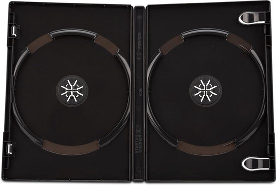 10 Black Double DVD Cases - 14mm Thickness - High Quality ...