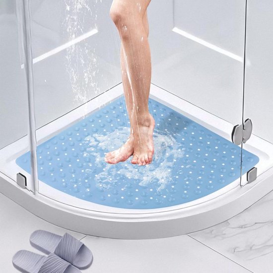 Antislip hoekdouchemat 70 x 70 cm - badmat en douchematten - binnen en ...