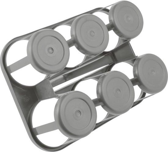 Flessendrager voor 6 flessen - Stevige kunststof (PP) - 34 x 26 x 28 cm ...