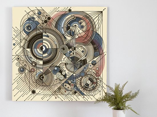 Abstract escher schilderij | Visuele Illusies: Een Abstracte Wereld van ...