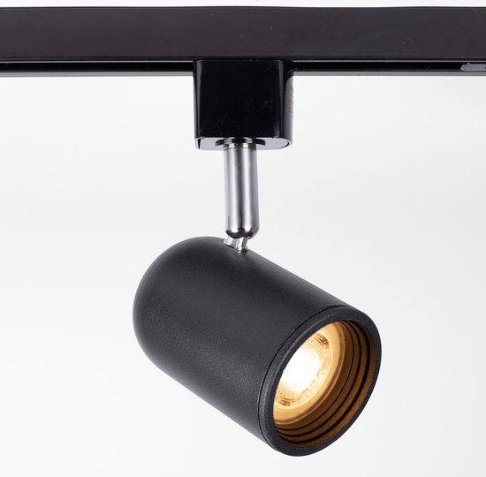 LumenXL - Railsysteem verlichting Collin - 1,5 meter - Zwart - 5 spots ...