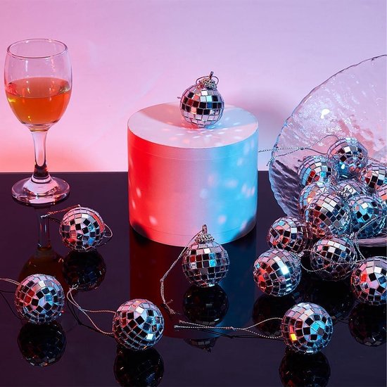 20 stuks reflecterende spiegel discobal mini-discoballen - 23 x 18 inch ...