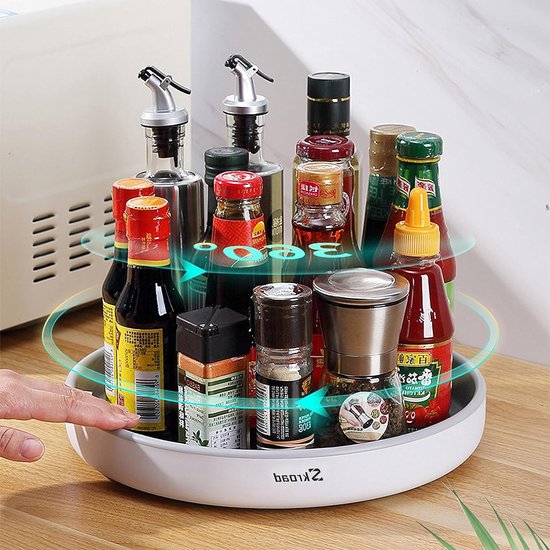 Kruidenrek Lazy Susan Draaitafel Kast Organizer Multifunctioneel ...