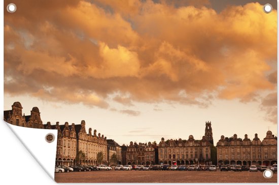 Décoration murale Immeuble Coucher de soleil sur la Grand Place à Arras ...