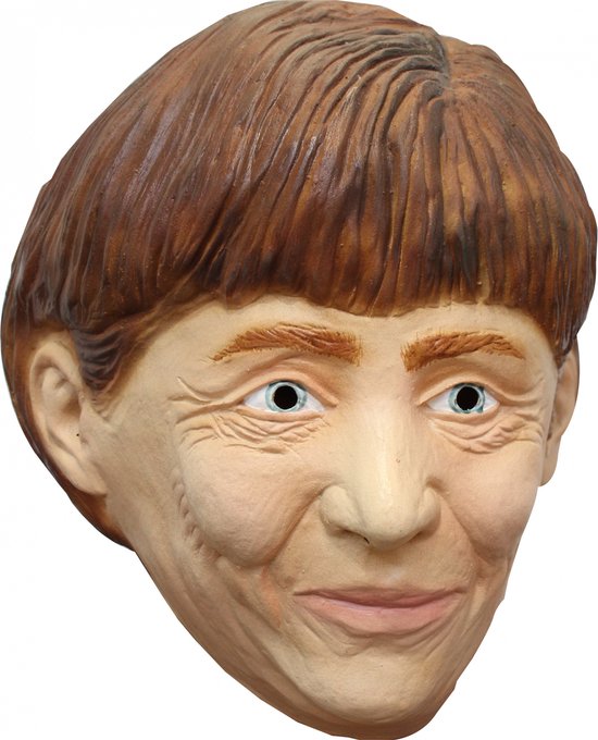 Partychimp Angela Merkel Volledig Hoofd Masker Halloween voor bij ...
