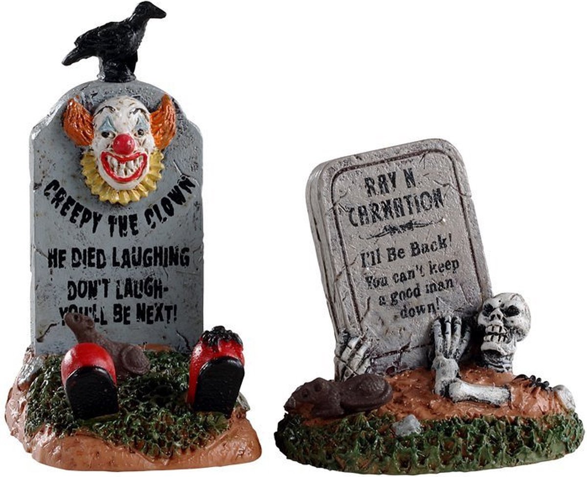 Lemax - Crazy Headstones- Set Of 2 - Kersthuisjes & Kerstdorpen | bol.com