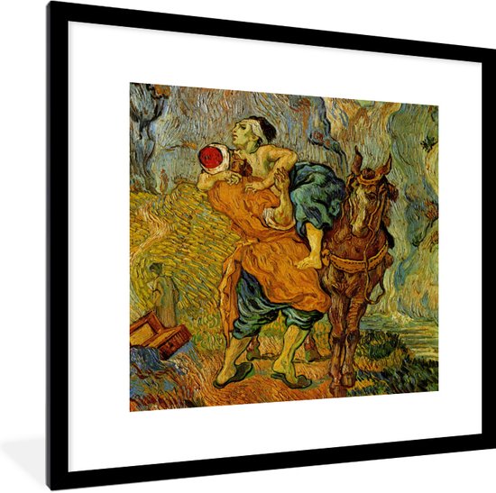 Fotolijst incl. Poster - De barmhartige samaritaan - Schilderij van ...
