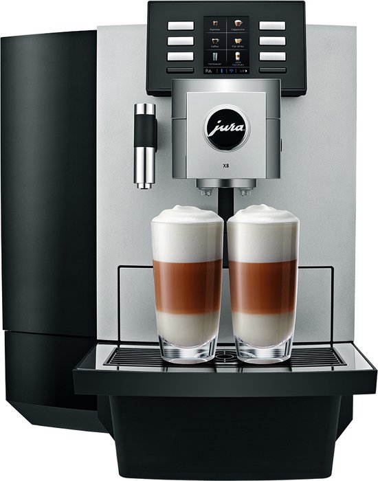 JURA X8 (EU) Professional Espressomachine Platina - voor op kantoor - 15413 | bol