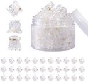 Set van 36 transparante mini-haarclips, perfect voor het stylen van ...