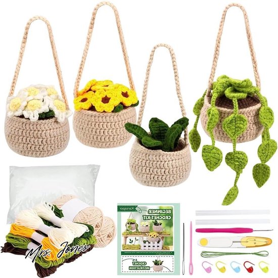 Mrs. Jones Haakset beginners startersset haken breien doe-het-zelf ...