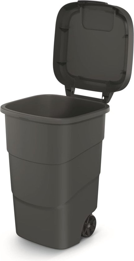 95 Liter Afvalcontainer met Wielen en Deksel - Mobiele Vuilnisbak voor Binnen en Buiten | bol