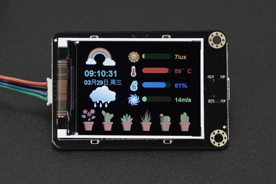 2.0 Inch IPS Color Serial Display with I2C & UART (Support micro:bit ...