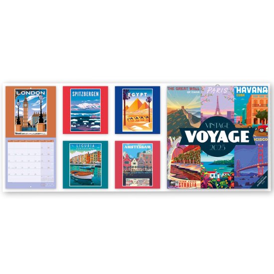 Ackermann Kunstverlag: Vintage Voyage - Reiseposter - Kalend | bol