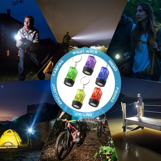 Nevolis Pack of 30 Children's Flashlights 4 cm Kids Flashlights with ...