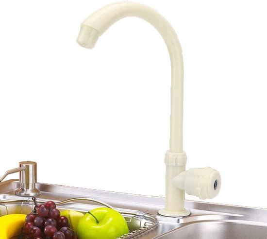Waterkraan Plastic Enkele Koude Roterende Aanrecht Water Kraan - G1/2in ...