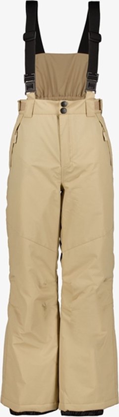 Mountain Peak kinder skibroek met bretels beige - Maat 116 | bol