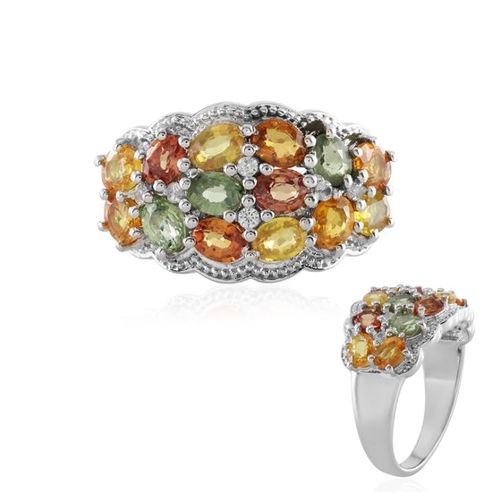 Zilveren ring met saffieren | bol