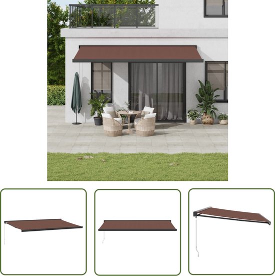 The Living Store Uitschuifbare Luifel Terras - 500 x 300 cm - UV ...