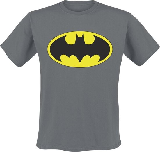 DC Comics Batman Heren Tshirt -XL- Signal Logo Grijs | bol