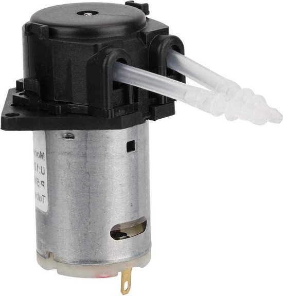 Zelfaanzuigende peristaltische vloeistofpomp - 12V DC microdosering, DIY doseerkop,... | bol