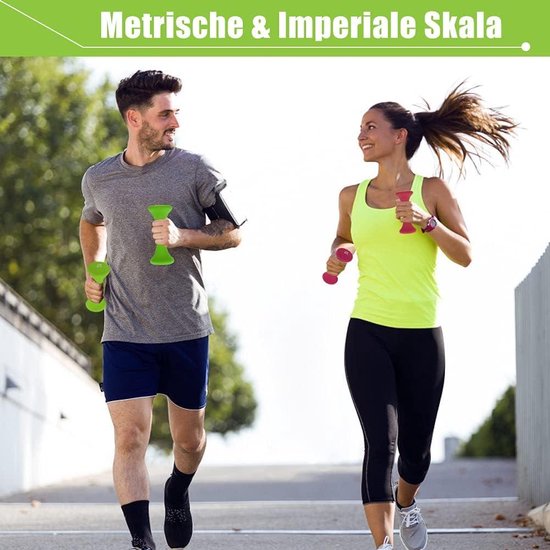 Korte halters oefening - gewichten en kleurvarianten - fitness ...